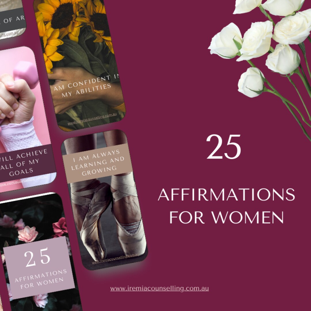 Affirmation Cards for Women. Increase Confidence and Self Love. Instant ...