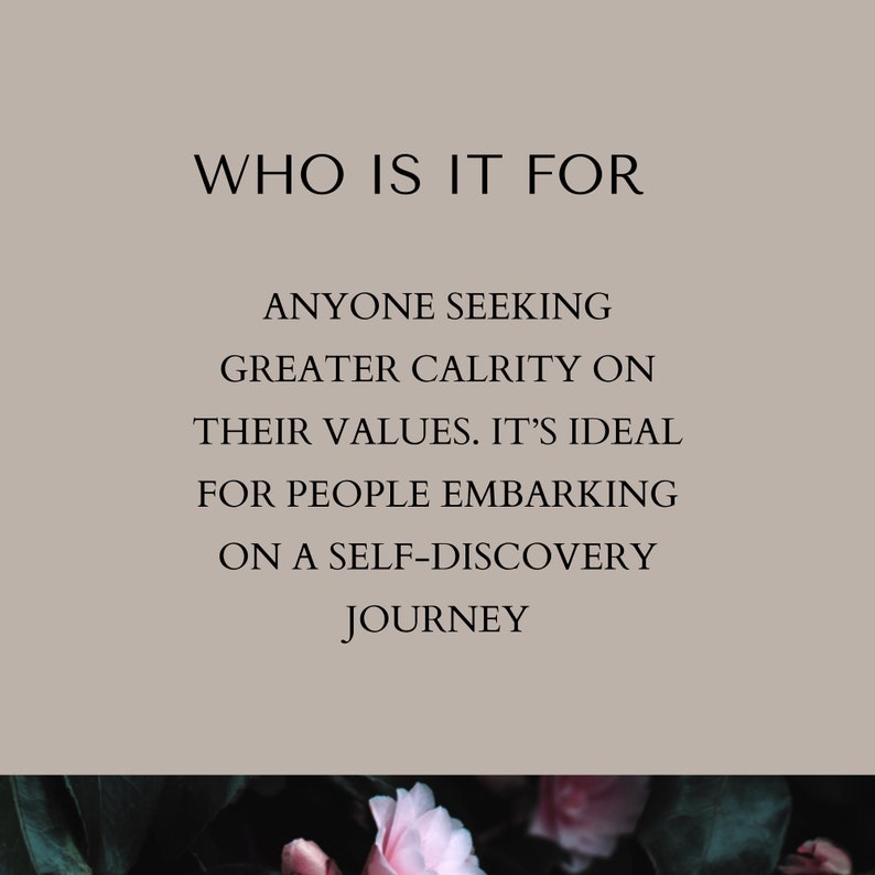 Discover Your Core Values. Printable Worksheet for Self-discovery ...