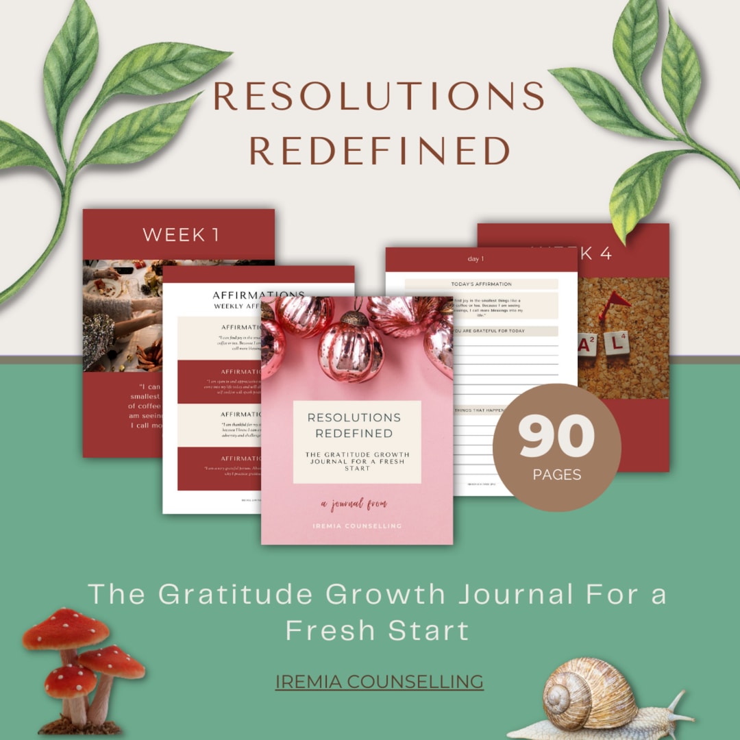 New Year's Resolutions Journal. Embrace Self-reflection and Achieve ...