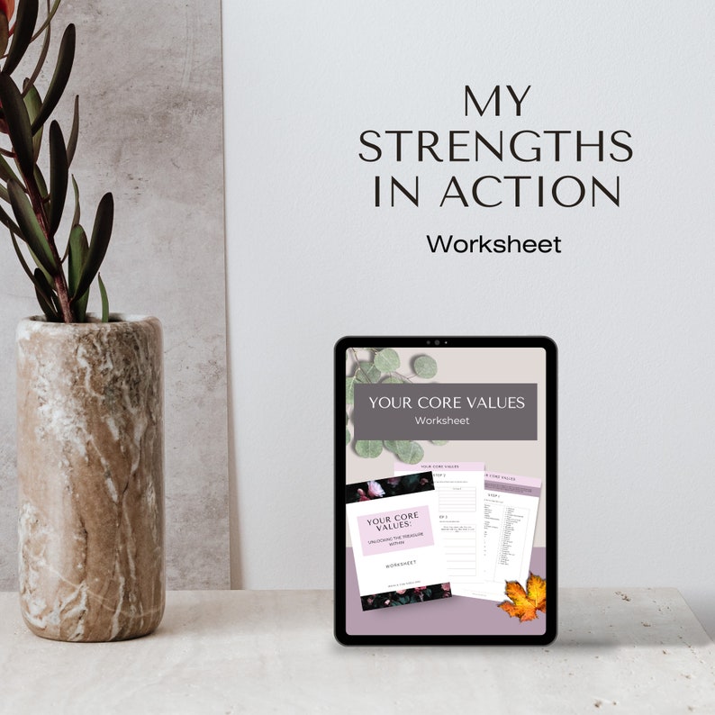 Discover Your Core Values. Printable Worksheet for Self-discovery ...