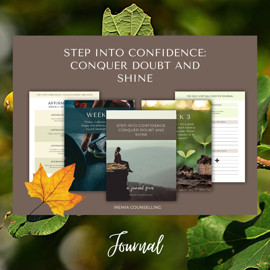 Printable Journal for Self-reflection and Self-esteem. Overcome Self ...