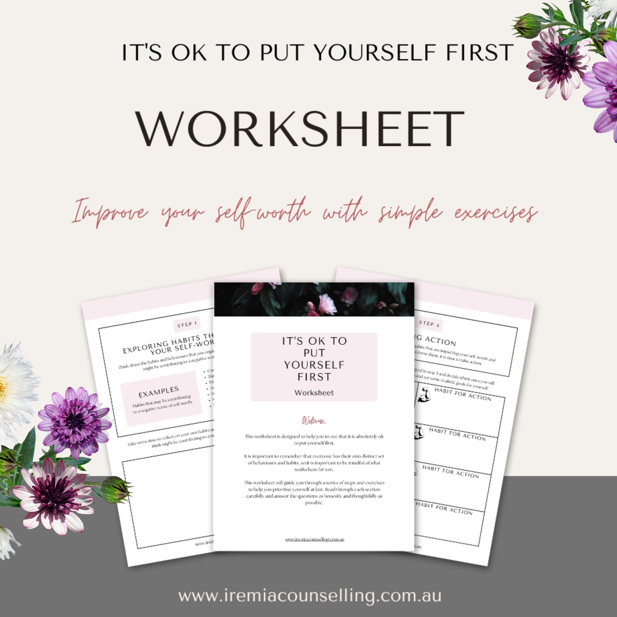 Self Love Worksheet. Build Confidence and Greater - Etsy
