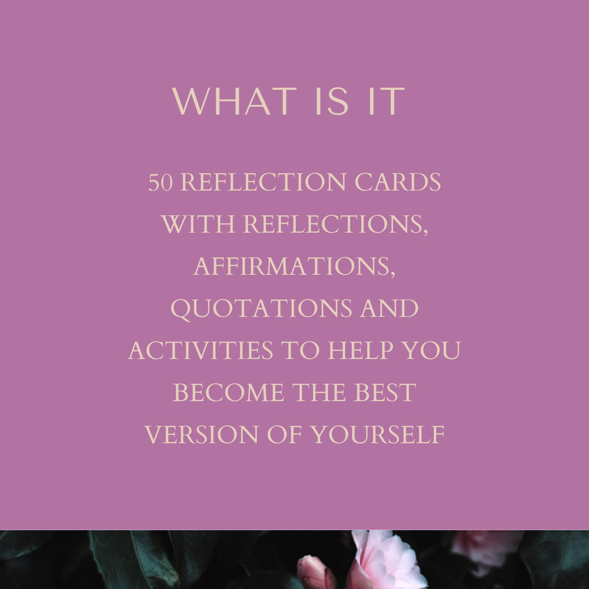 Reflection Cards. Self-reflection Tool to Help You Build - Etsy
