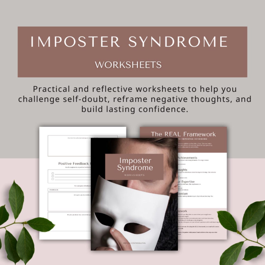 Imposter Syndrome Printable Worksheets – Overcome Self-doubt & Build ...