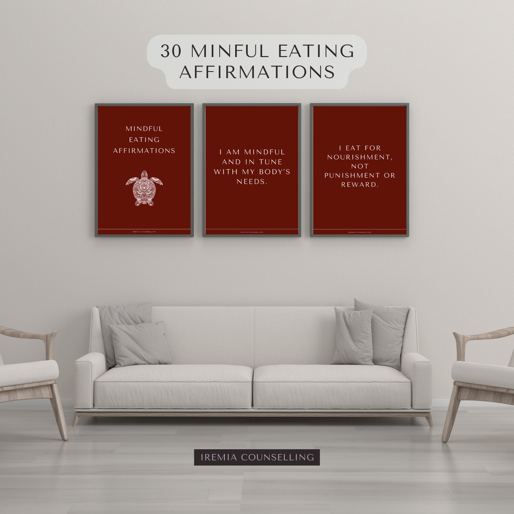 Mindful Eating Affirmations. Printable Cards. PDF. Instant Download. - Etsy