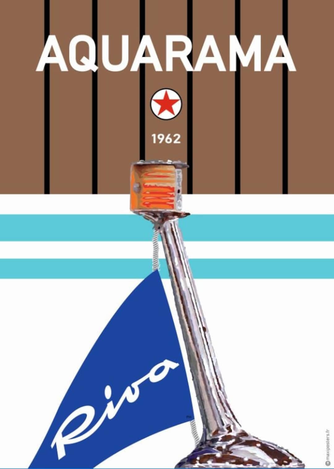 Riva Aquarama Runabout Yacht Monaco Vintage Poster - Etsy