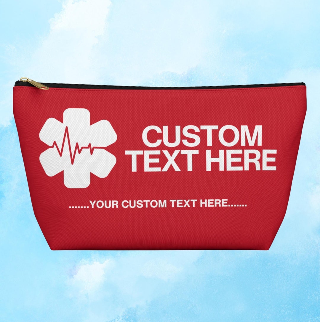 Personalized First Aid Kit Pouch Customized Medical Bag Emergency ...