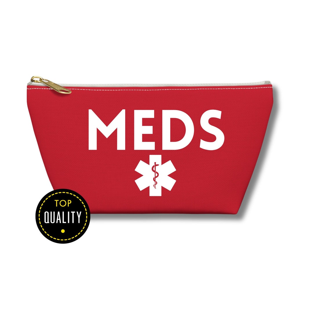 Meds Pouch Medicine Bag Zipper Pouch Medicine Medication - Etsy