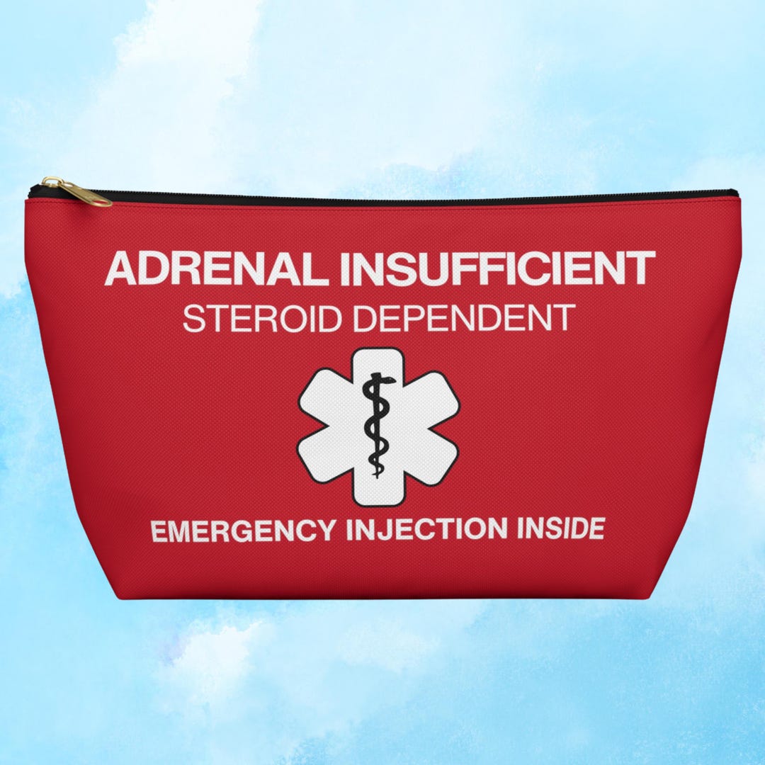 Addison's Emergency Kit Bag, Adrenal Insufficiency, Addison Disease ...