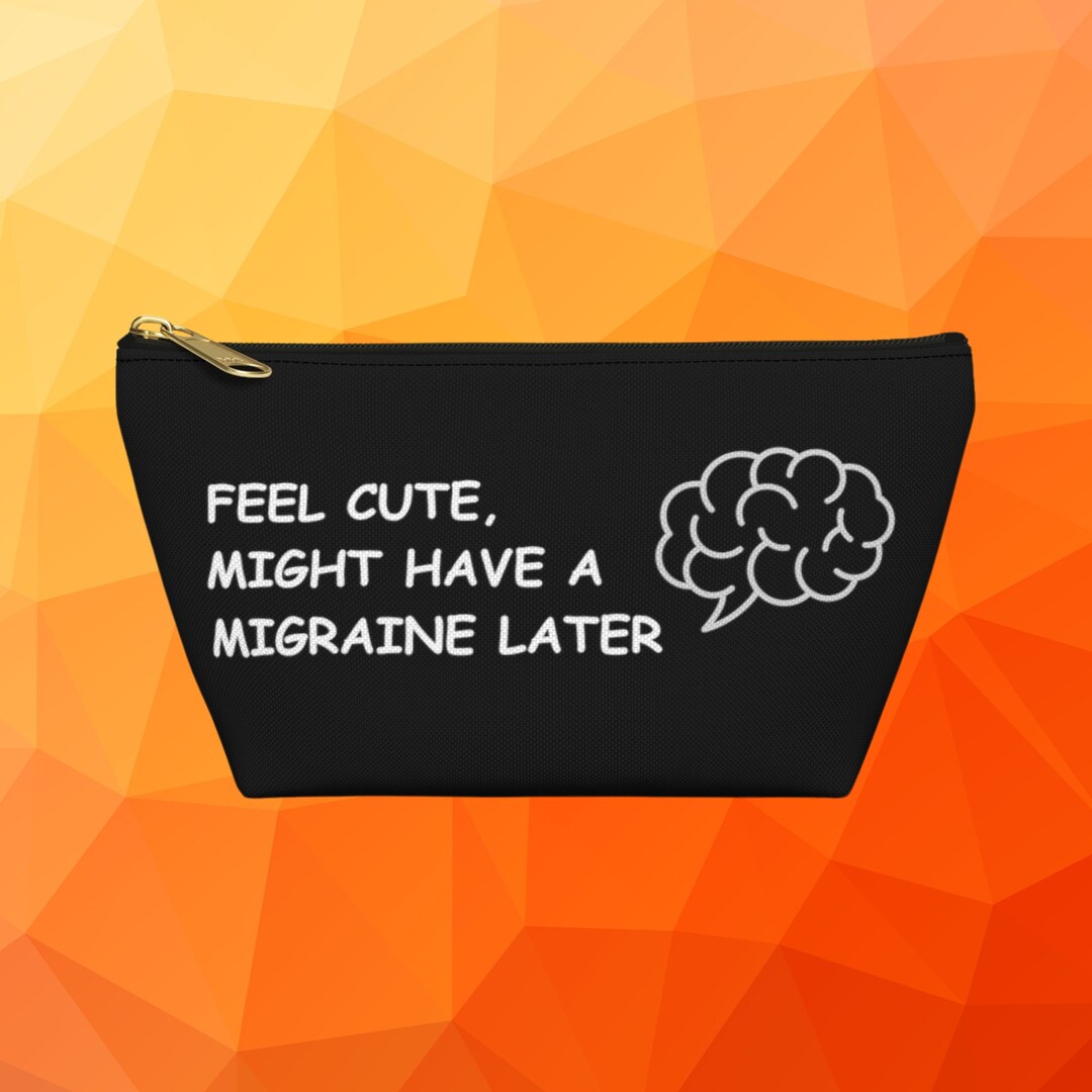 Migraine Medication Bag Headache Relief Pouch for Her Funny Gift for ...
