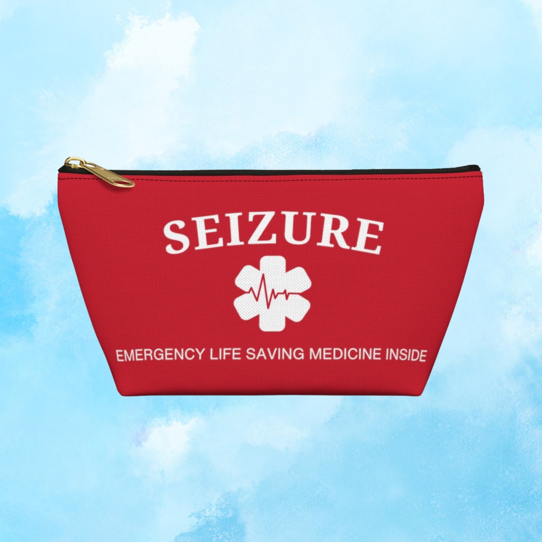 Seizure Epilepsy Medication Bag Pouch for Medical Emergency Awareness ...