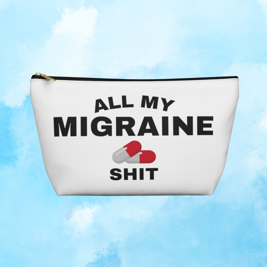 Migraine Medication Bag Headache Relief Pouch for Her Funny Gift for ...