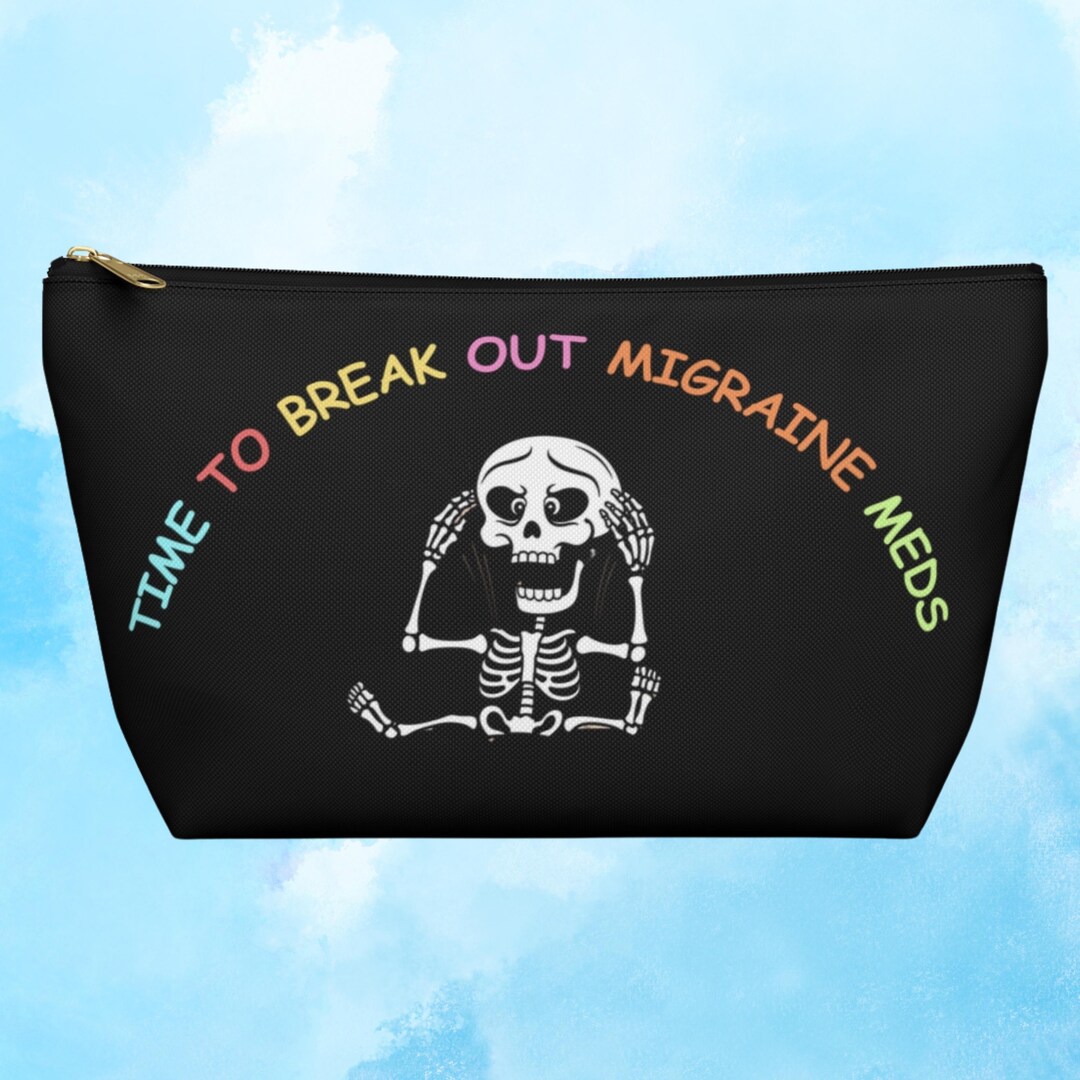 Funny Migraine Medication Pouch Headache Relief Bag Funny Gift for Men ...