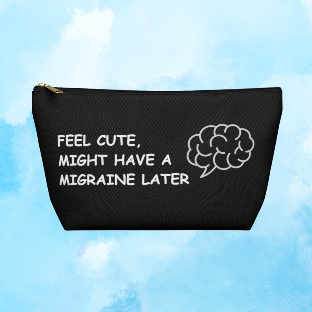 Migraine Medication Bag Headache Relief Pouch for Her Funny Gift for ...