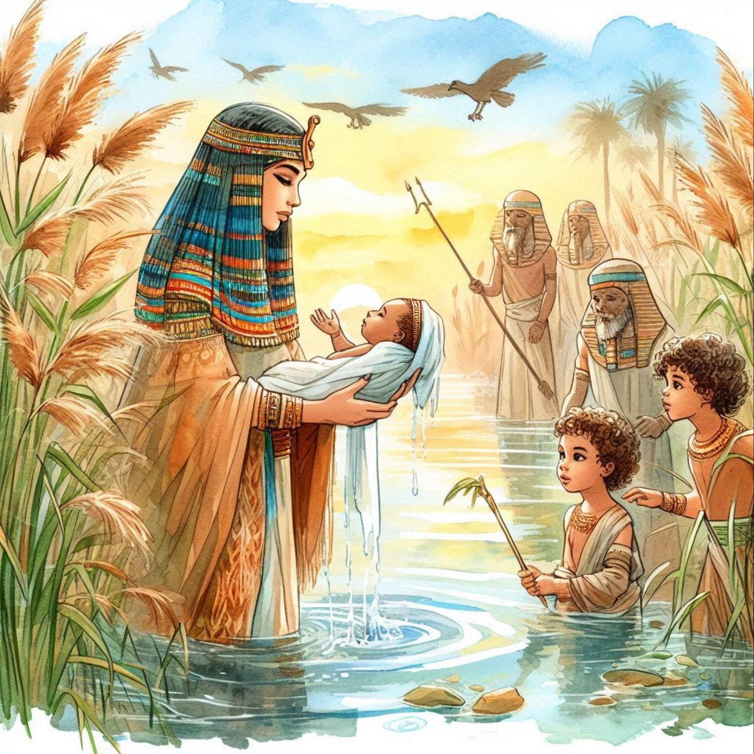 Moses Parting the Red Sea, Moses in the Basket, Crossing Red Sea, Moses ...
