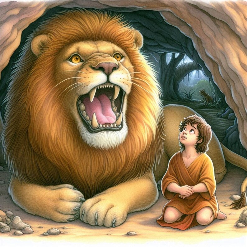 Daniel in the Lion's Den, Bible Story Clipart Bundle | Biblical ...