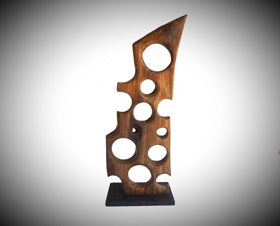 Sculpture Made of Oak Wood Art Decoration Interior Design - Etsy