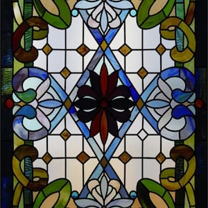 Customized Stained Glass Films Frosted Privacy Window Static Cling ...