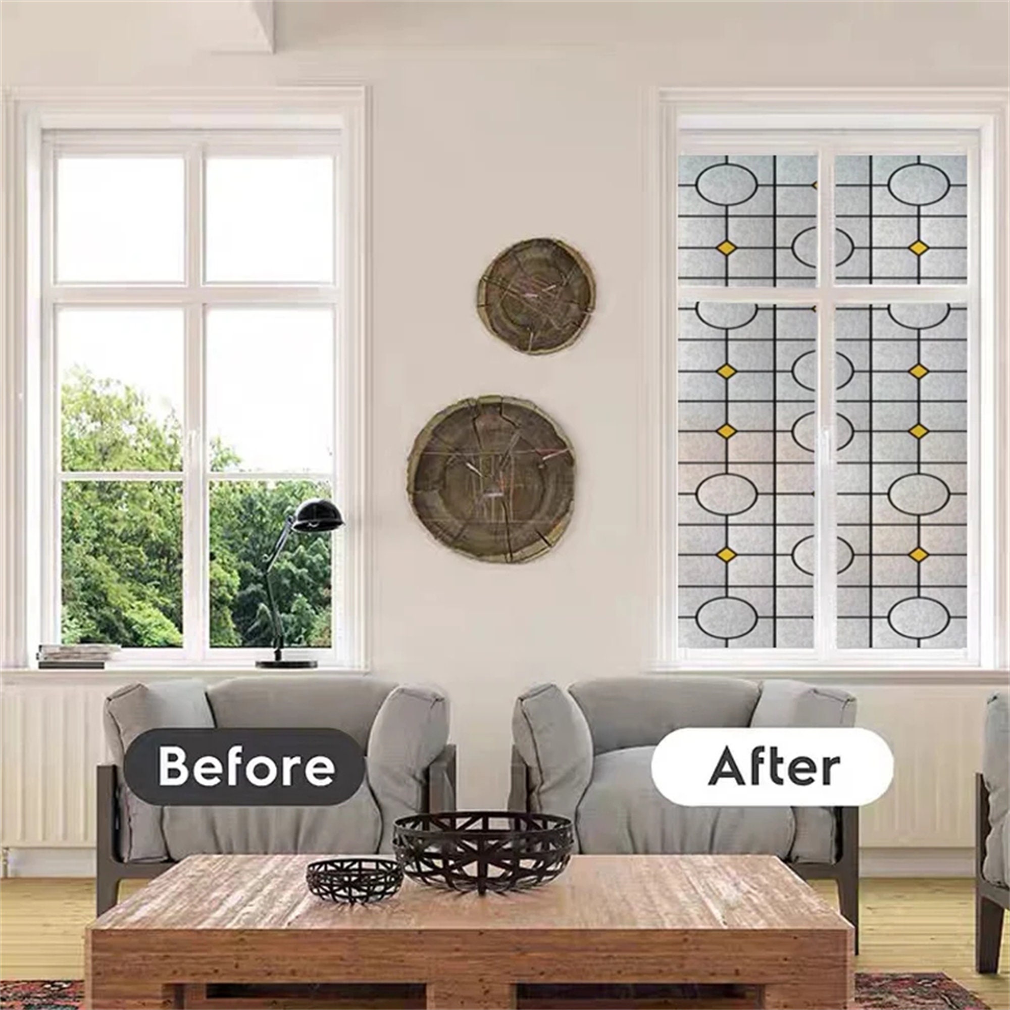 Custom Privacy Window Films - Frosted Stained Glass Designs With Church ...