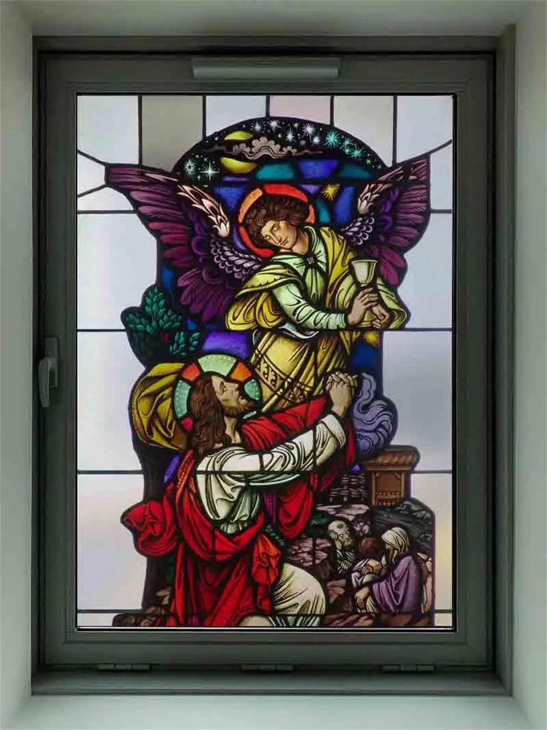 Custom Crucifixion of Jesus Window Film – Decorative Continental ...