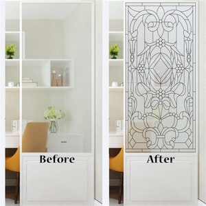 Church-inspired Window Cling: Custom Frosted Stained Glass Privacy ...