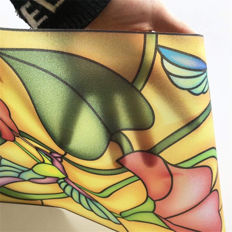 Customized Size Stained Glass Film Window Films Static Cling - Etsy