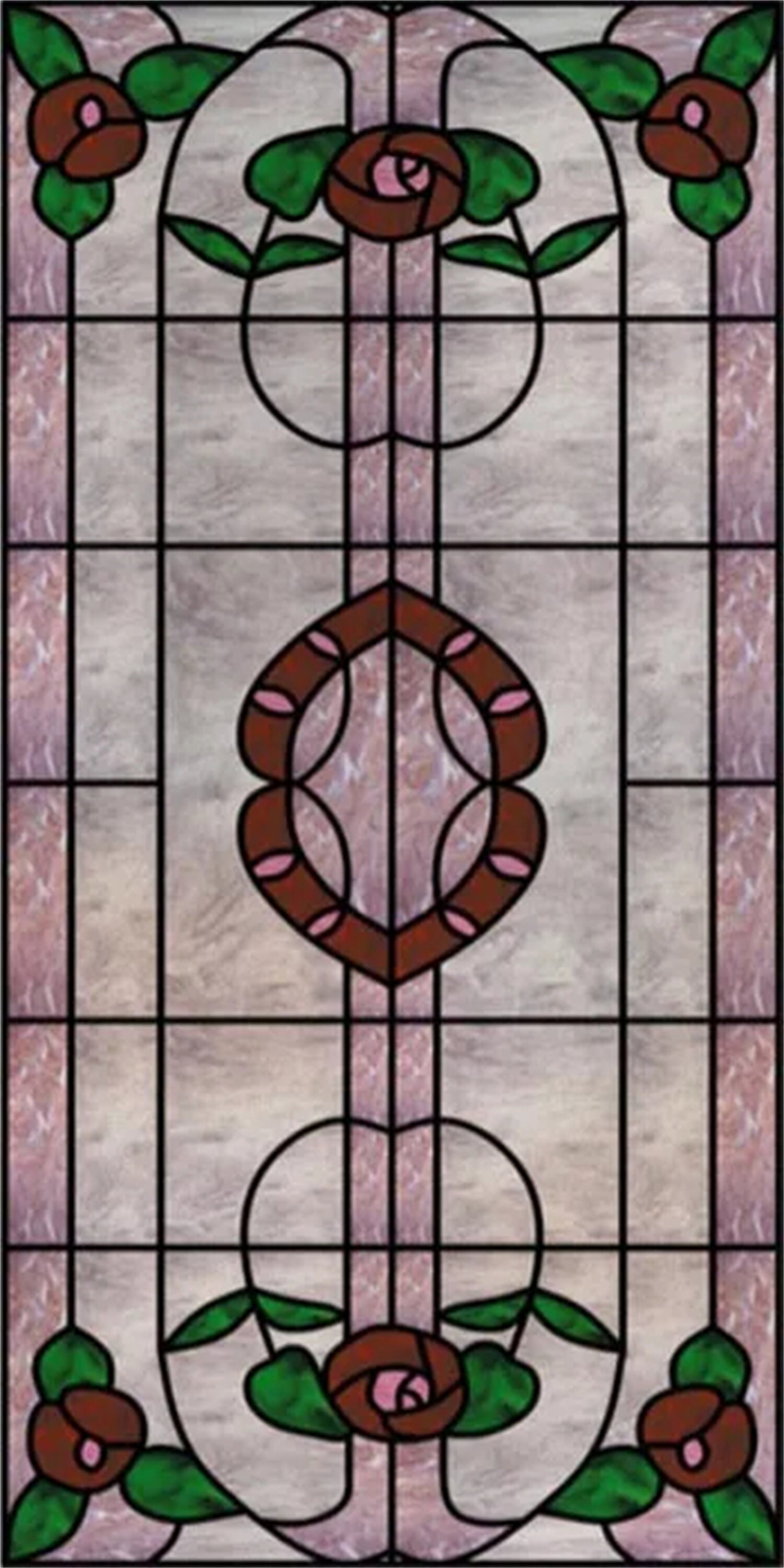 Custom Privacy Window Films - Frosted Stained Glass Designs With Church ...