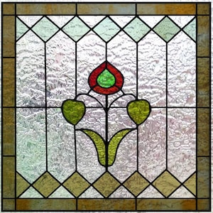 3D Matte Stained Glass Window Decal - Custom Size UV Protection Static ...