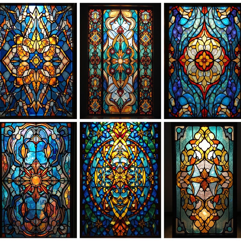 Stained Glass Decal - Etsy
