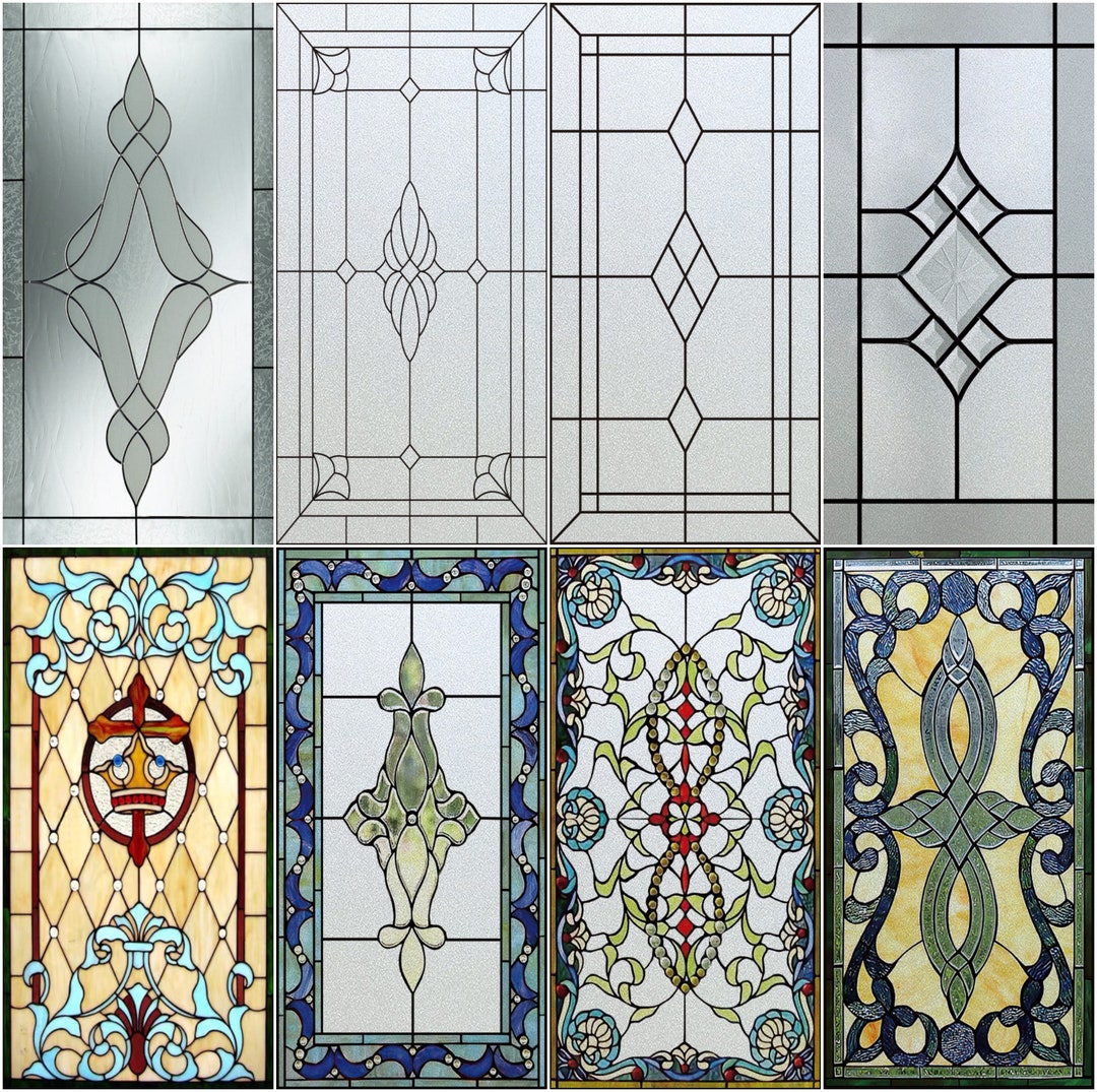 Church-inspired Window Cling: Custom Frosted Stained Glass Privacy ...