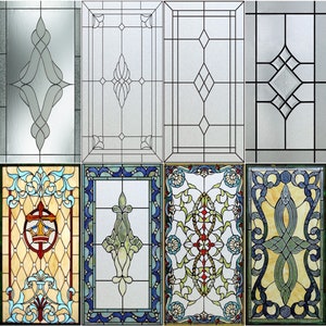 Church-inspired Window Cling: Custom Frosted Stained Glass Privacy ...