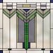 Geometric Stained Glass Window Film - Modern Art Deco Inspired Privacy ...