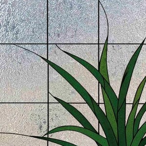 Custom Nature Scene Stained Glass Window Film - Decorative Privacy ...