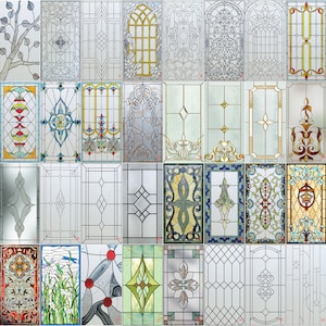 Church-inspired Window Cling: Custom Frosted Stained Glass Privacy ...