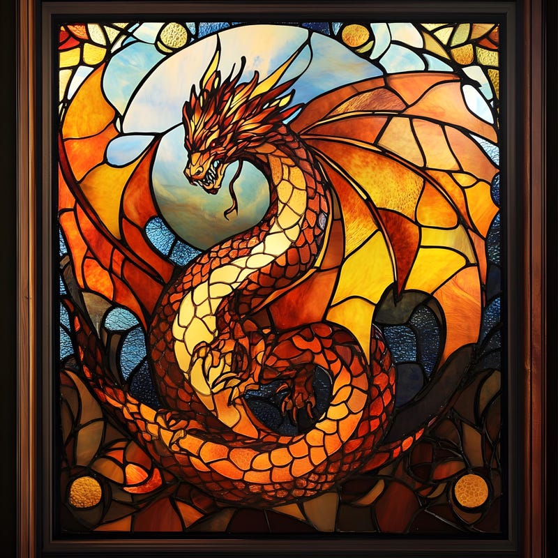 Stained Glass Window Cling Aesthetic - Etsy