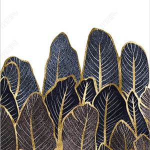 Custom Size Privacy Windows Film Decorative Gold Black White Leaf Glass ...