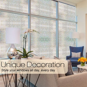 Stained Glass Window Film Mosaic Design Decorative Rainbow Window Tint ...