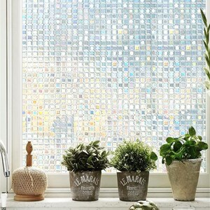 Stained Glass Window Film Mosaic Design Decorative Rainbow Window Tint ...