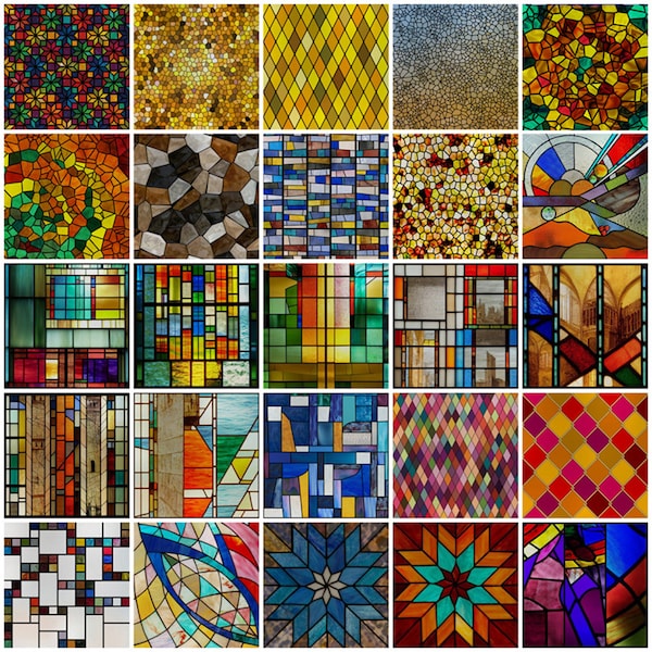 Diamond Stained Glass Window Film - Etsy