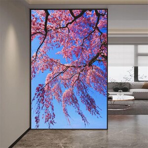 Pink Flower Privacy Window Film – Static Cling, Frosted Glass With Heat ...