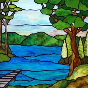 Custom Stained Glass Window Film - Nature, Abstract, and Artistic ...