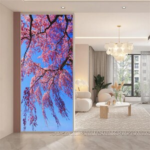 Pink Flower Privacy Window Film – Static Cling, Frosted Glass With Heat ...