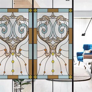 Custom Privacy Window Films - Frosted Stained Glass Designs With Church ...