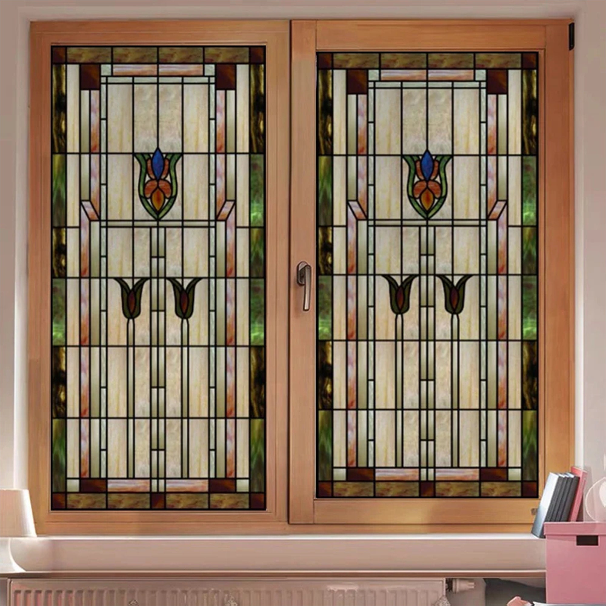 Custom Privacy Window Films - Frosted Stained Glass Designs With Church ...