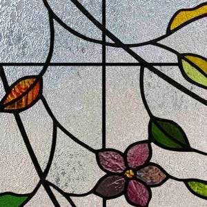 Custom Nature Scene Stained Glass Window Film - Decorative Privacy ...