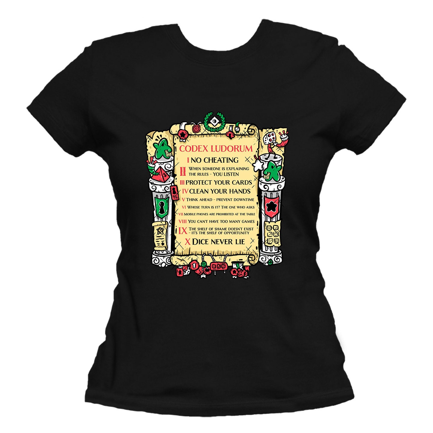 Golden Rules Codex Ludorum T-shirt - Etsy
