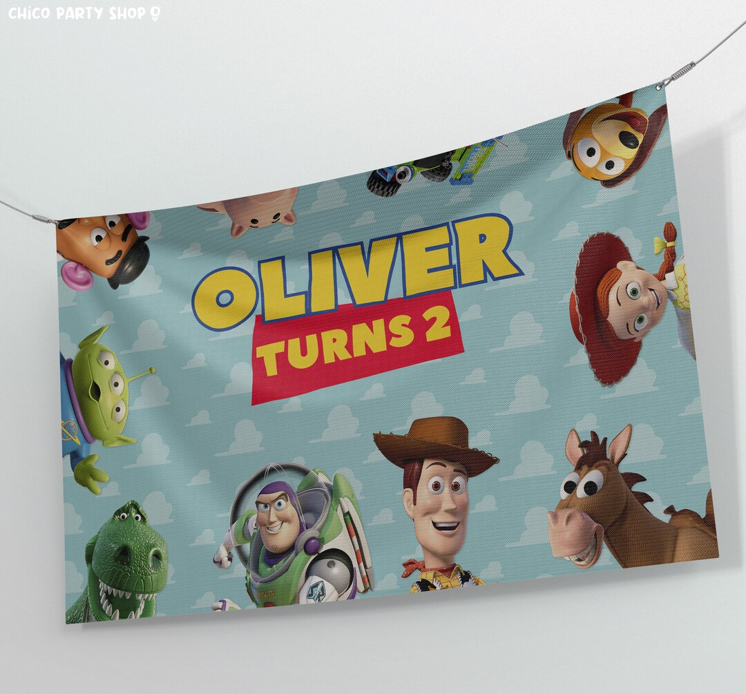 Kids Backdrop Banner Birthday Party Printable Sign Decoration Banner ...