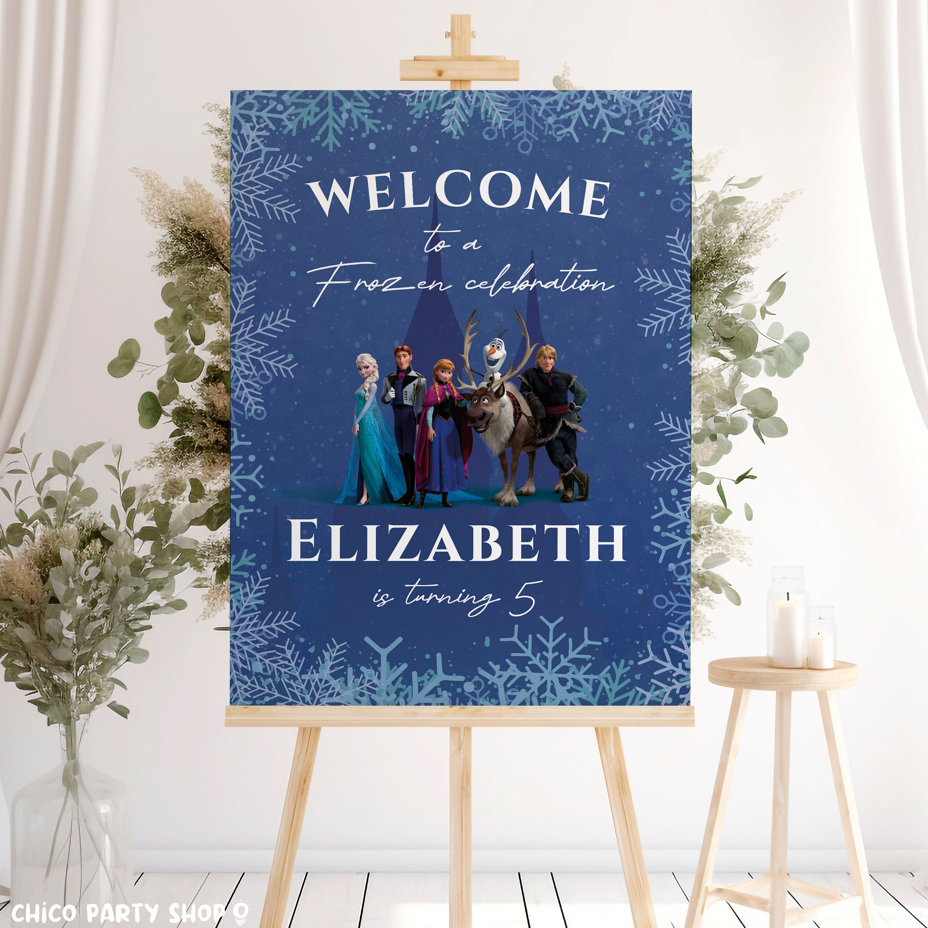 Kids Birthday Sign Welcome Sign Kids Editable Sign Decor Party Sign ...