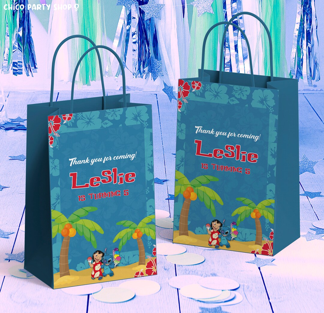 Kids Treat Bag Label Birthday Labels Printable Templates Paper Bag ...