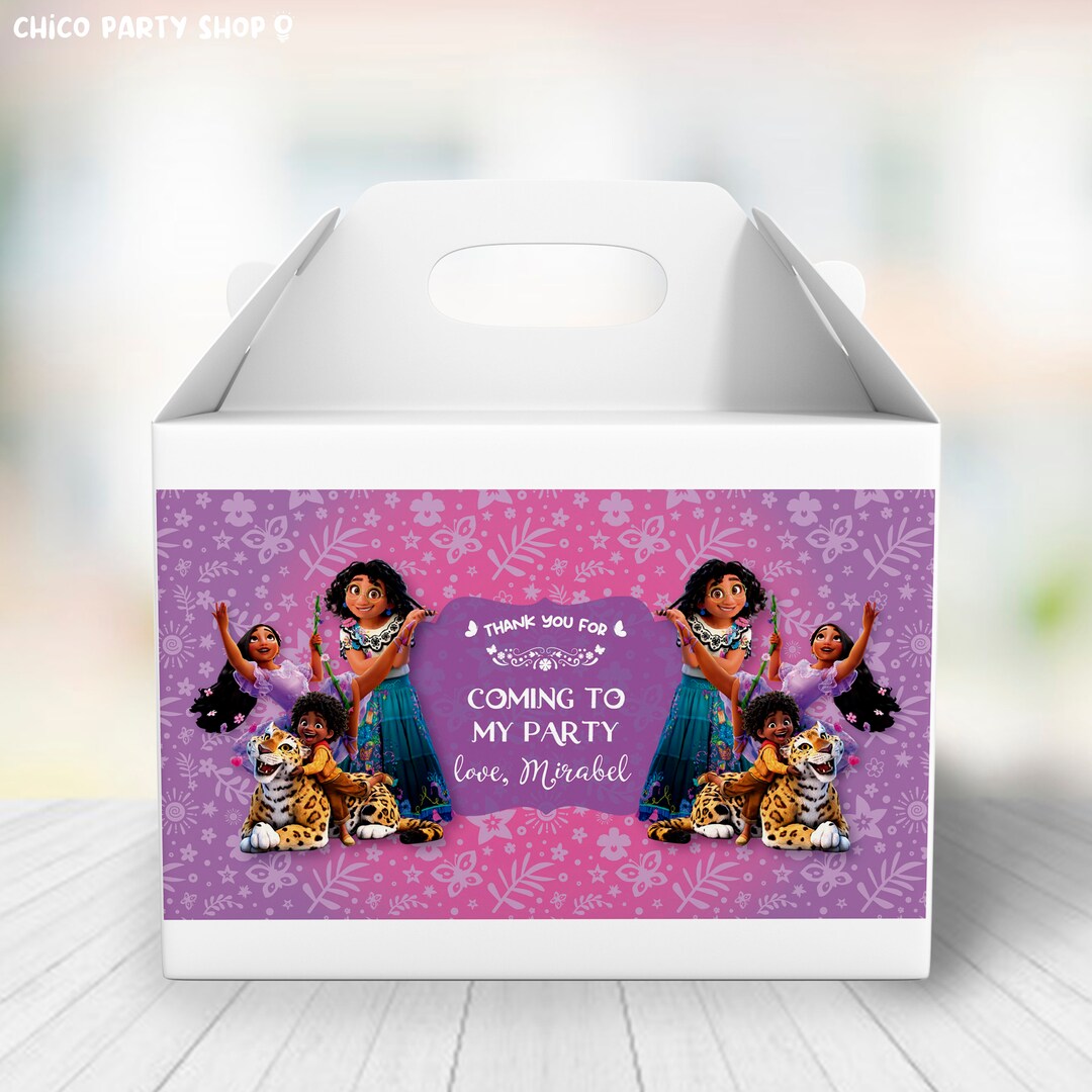 Kids Gable Box Labels Birthday Gift Box Labels Printable Templates Kids ...
